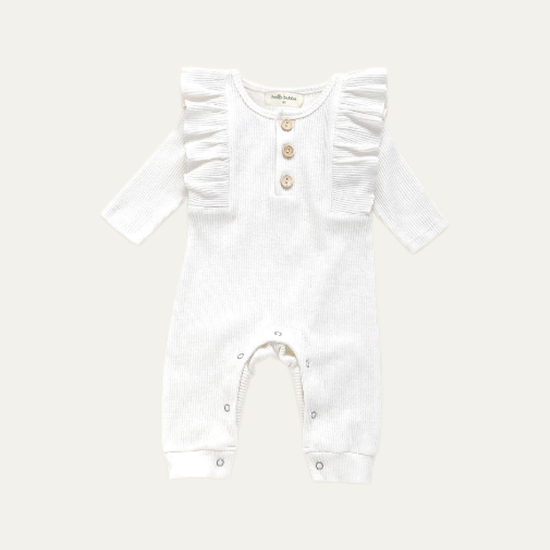 Bianca Button Onesie – hello bubba