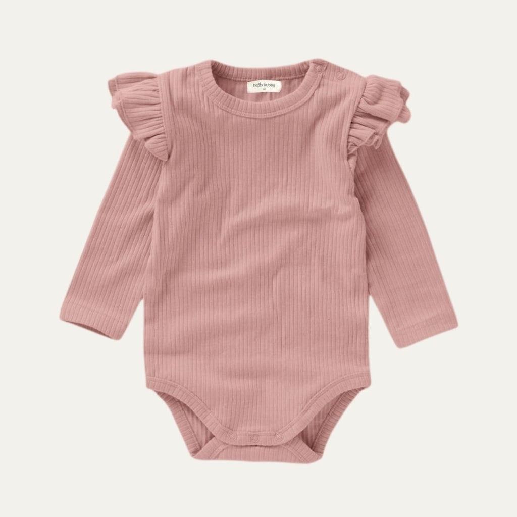 Kenzie Ruffle Onesie – hello bubba